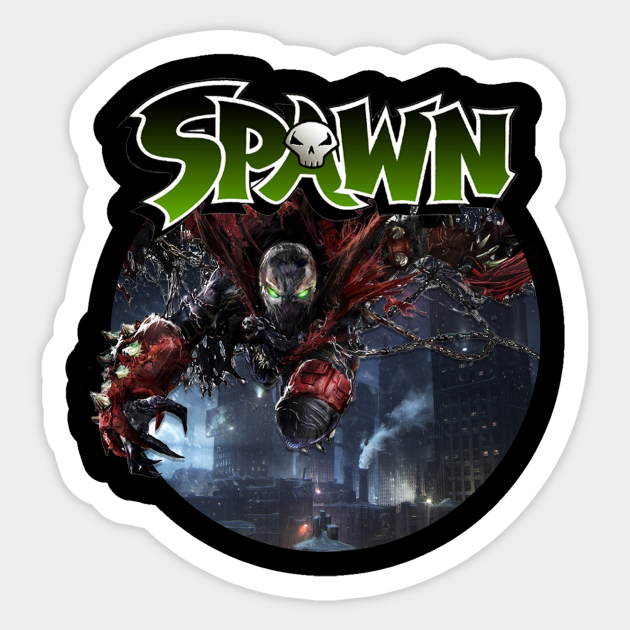 Spawn Button Shirt - Spawn - Sticker | TeePublic